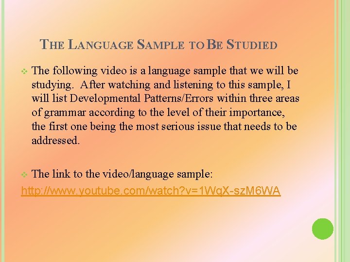 INSTRUCTIONAL APPLICATIONS OF LINGUISTICS PROJECT Zorana Todorovic EDBE