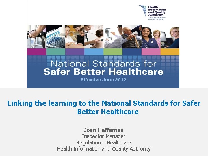Linking the learning to the National Standards for