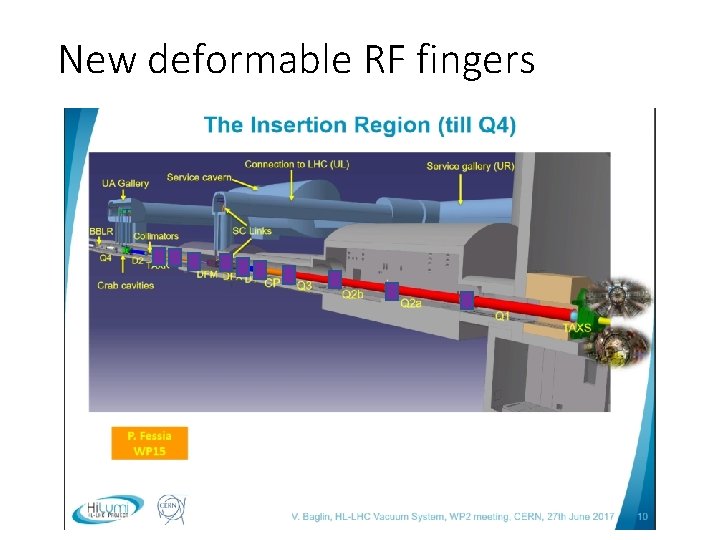 Update on bellows and deformable RF fingers in