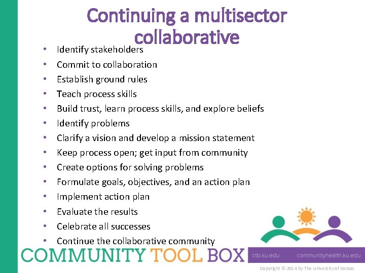 Developing Multisector Collaborations Copyright 2014 by The University