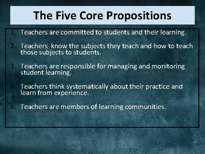 Component 4 Effective and Reflective Practitioner Planning for