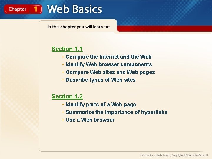 Section 1 1 Compare the Internet and the