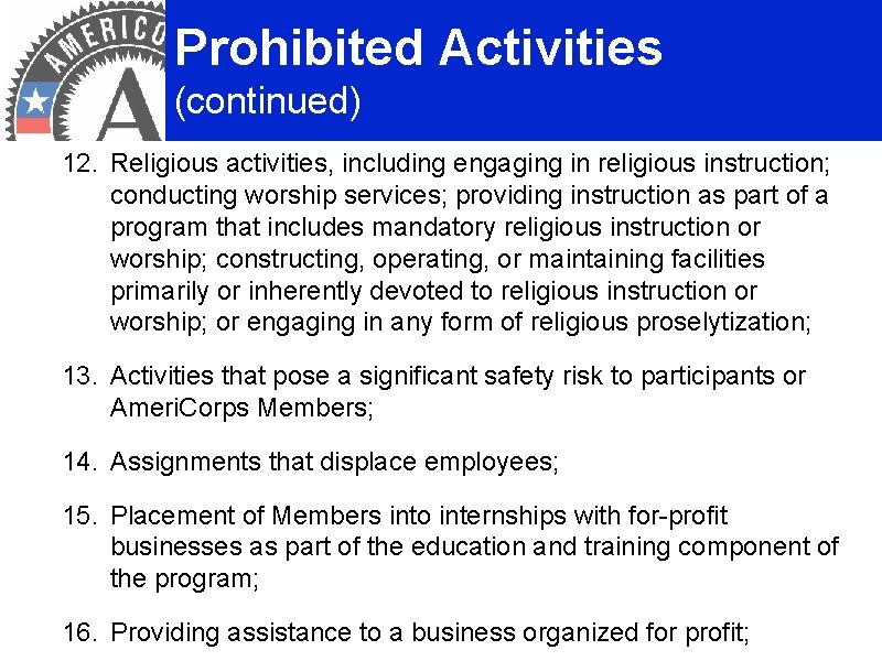 Bonner Ameri Corps 101 What is Ameri Corps