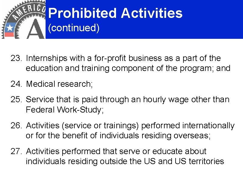 Bonner Ameri Corps 101 What is Ameri Corps