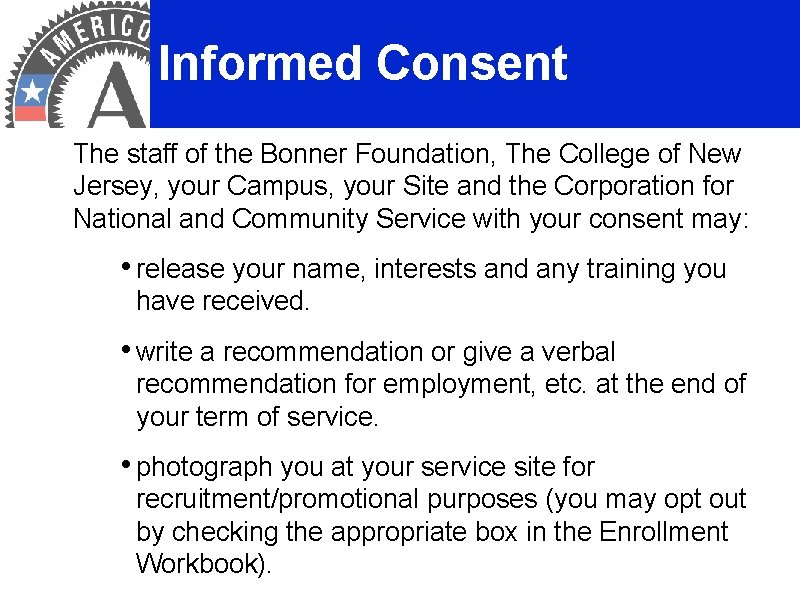 Bonner Ameri Corps 101 What is Ameri Corps