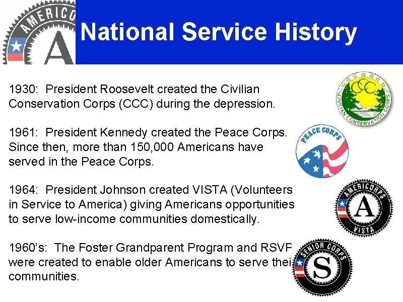 Bonner Ameri Corps 101 What is Ameri Corps