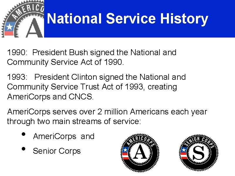 Bonner Ameri Corps 101 What is Ameri Corps