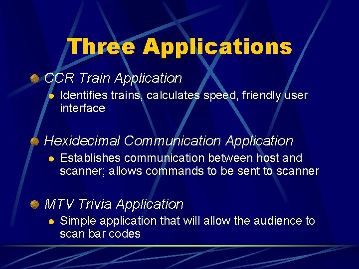 Bar Code Scanning Senior Capstone Experience By Rachel