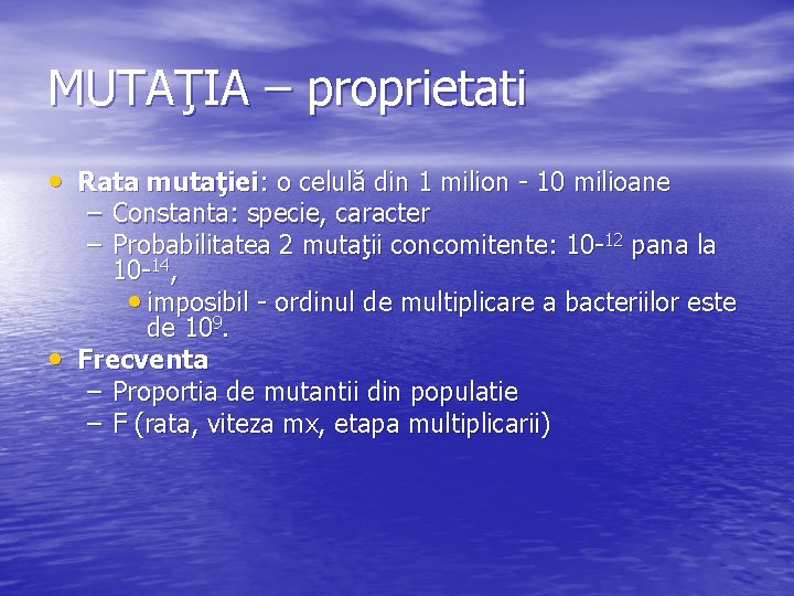 GENETIC BACTERIAN II Dr Carmen Costache Planul capitolului