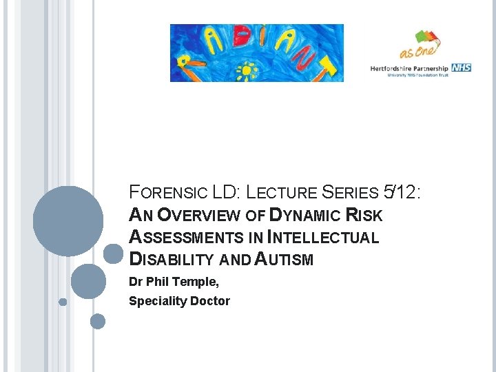 FORENSIC LD LECTURE SERIES 512 AN OVERVIEW OF