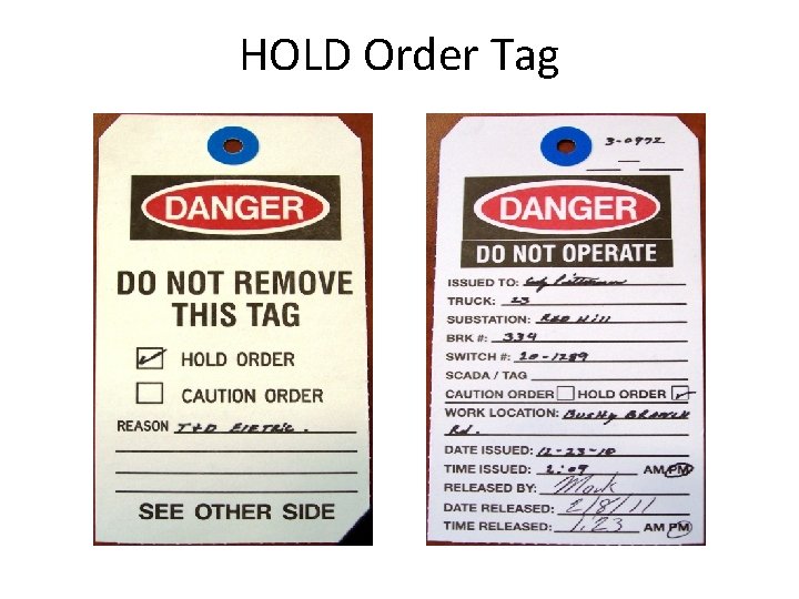 DUCK RIVER EMC LockoutTagout Procedures For Overhead and