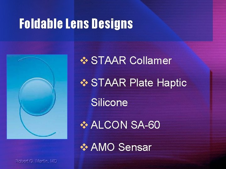 Higher Order Aberration Following Implantation of 4 Foldable