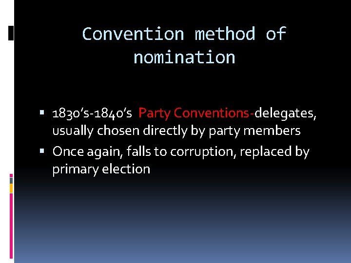 CHAPTER 7 POLITICAL PARTIES What Is a Party