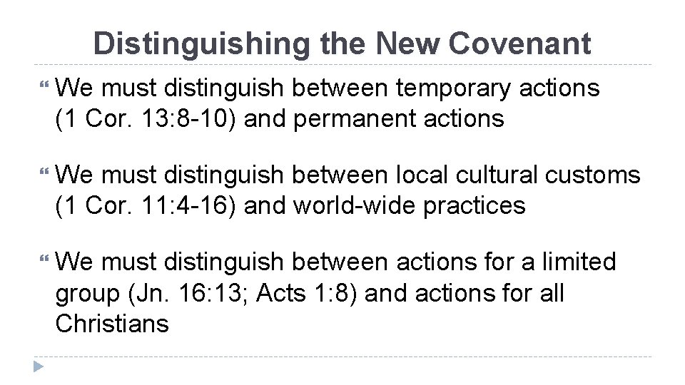 Yes But My Bible Says Distinguishing the Covenants