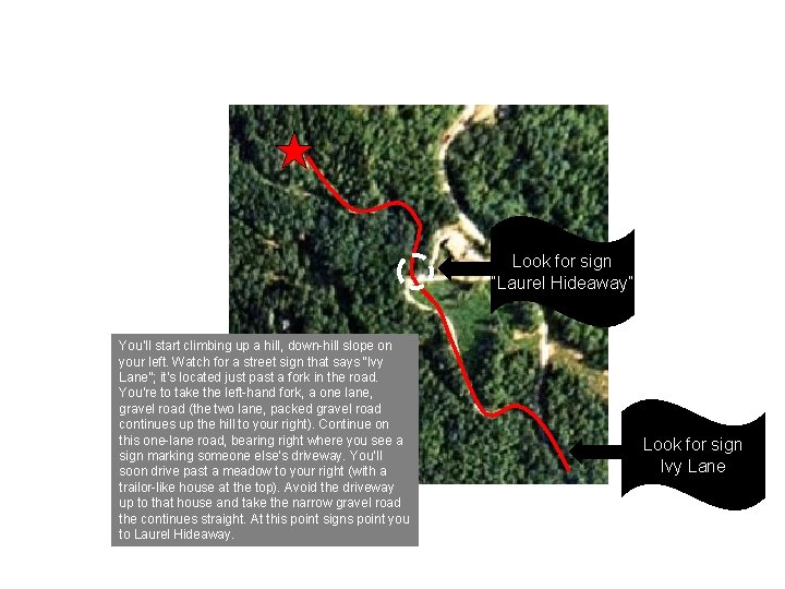 How to Get to the Cabin The following