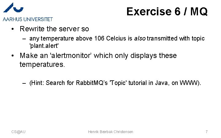 Software Architecture in Practice Connector Exercise 2020 Henrik