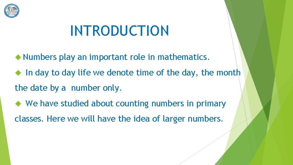 MANAVA BHARATI INDIA INTERNATIONAL SCHOOL MATHEMATICS CLASS V