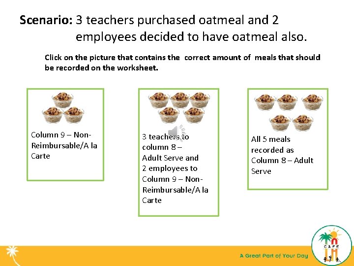 Production Worksheets and Menu Production Records Provided by