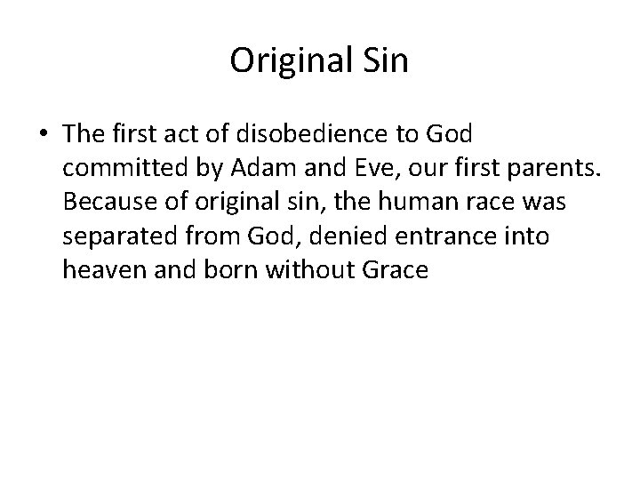 th 6 Religion Vocabulary terms week 9 Most