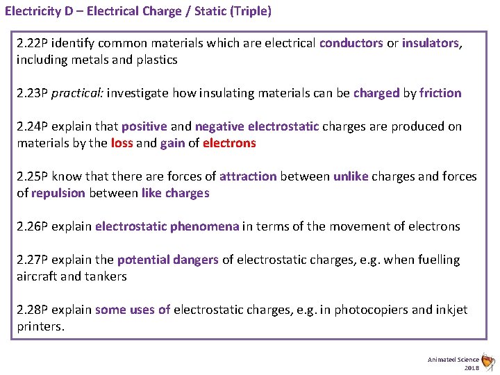 Lesson Links 2 Electricity Static Charges D 1
