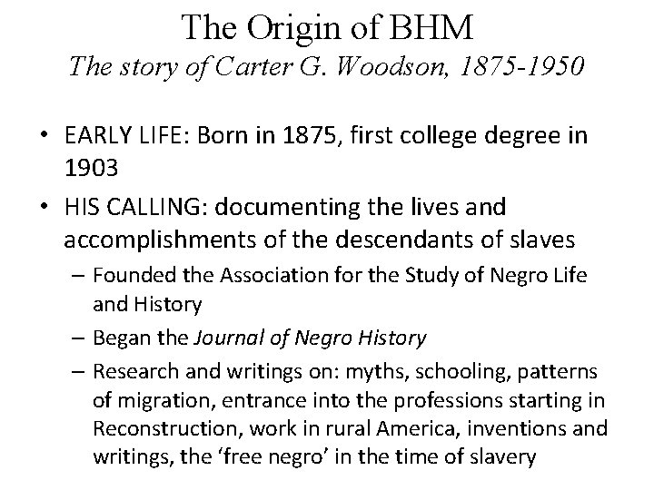 Understanding Black History Month Where did it come