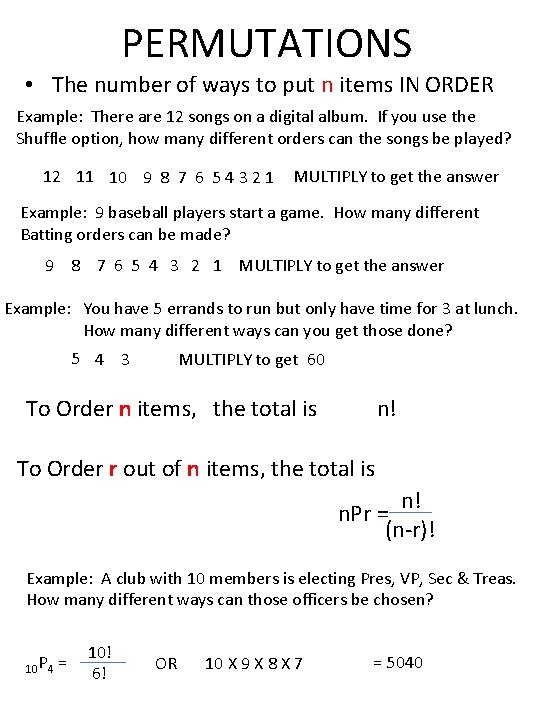Multiplication Counting Principle How many ways can you