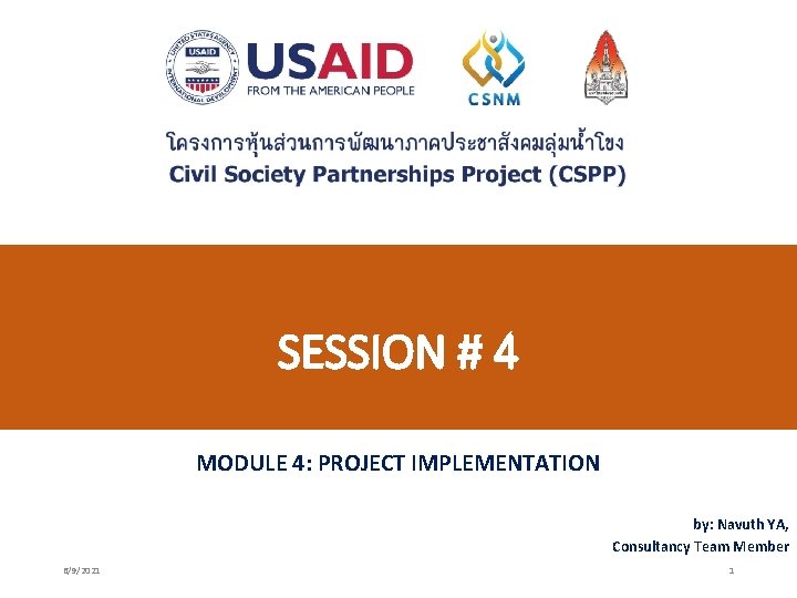 SESSION 4 MODULE 4 PROJECT IMPLEMENTATION by Navuth