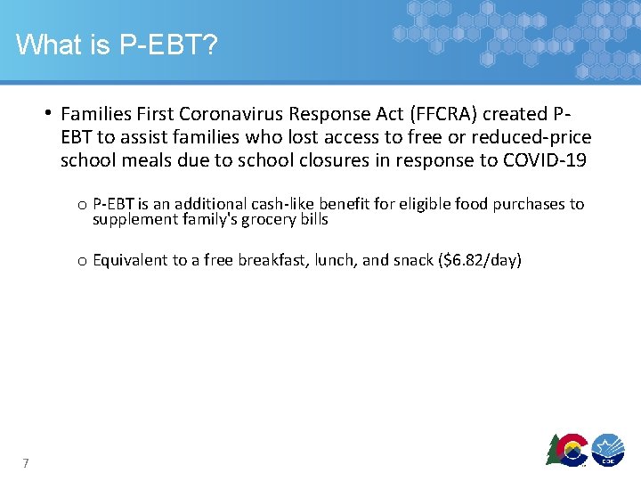 Pandemic Electronic Benefits Transfer PEBT Town Hall Tune