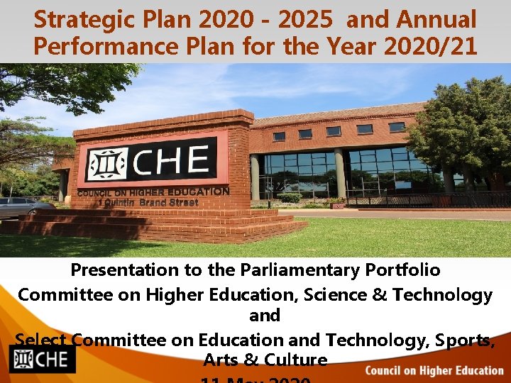 Strategic Plan 2020 2025 and Annual Performance Plan