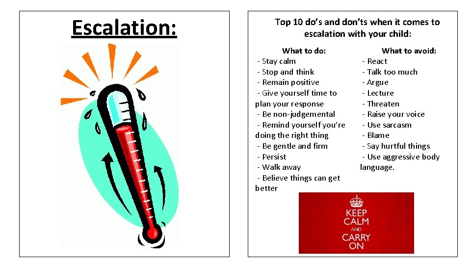Escalation Top 10 dos and donts when it