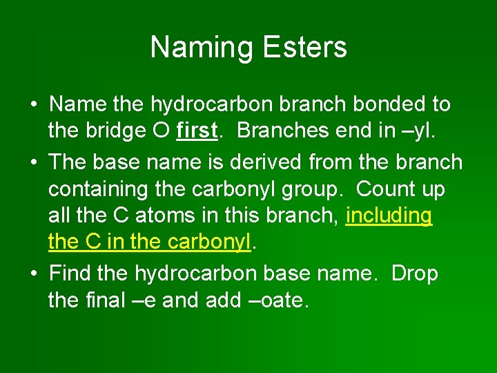 Hydrocarbon Derivatives Aldehydes Ketones Carboxylic Acids Esters Carbonyl