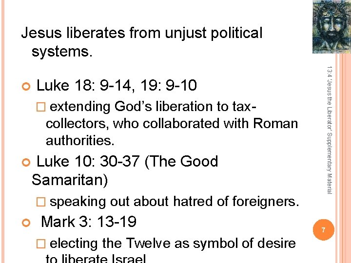 JESUS THE LIBERATOR What can a picture tell