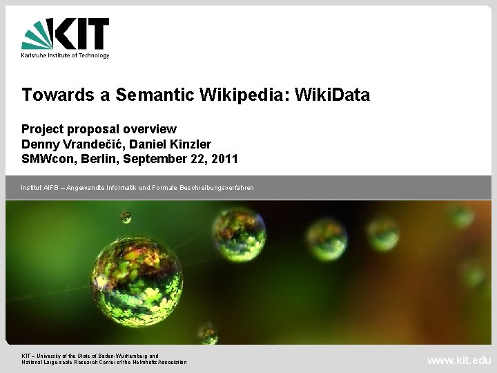 Towards a Semantic Wikipedia Wiki Data Project proposal