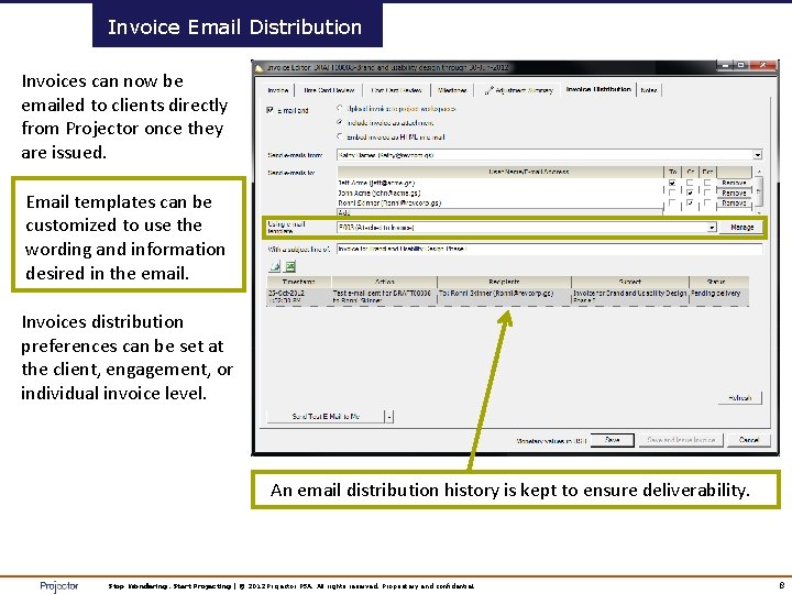 Projector 4 5 Overview Gregory Smith November 2012