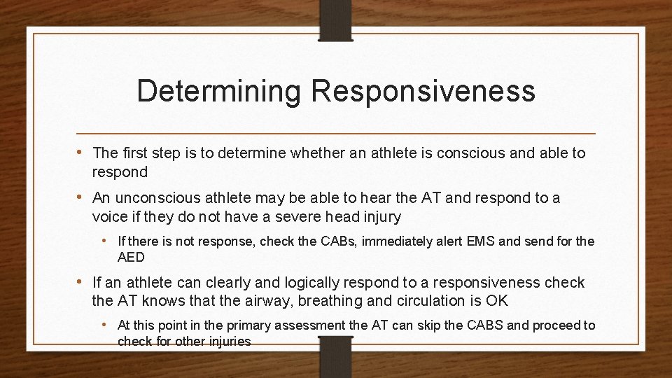 Emergency Assessment and Procedures Emergency Assessment and Procedures
