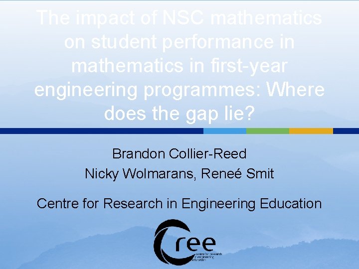 The impact of NSC mathematics on student performance