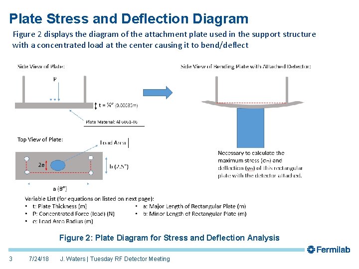 Updated Engineering Analysis and Design for Detector Support