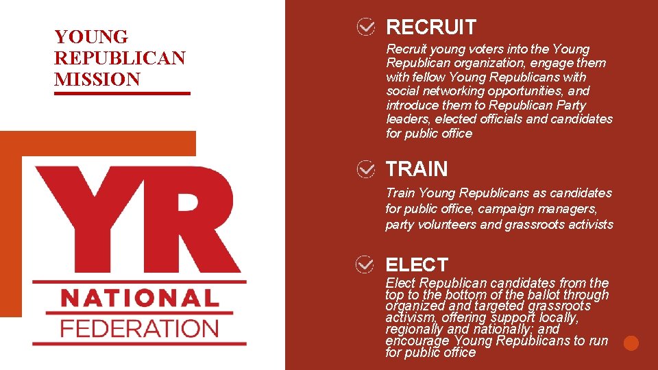 YOUNG REPUBLICAN NATIONAL FEDERATION WHAT IS A YOUNG