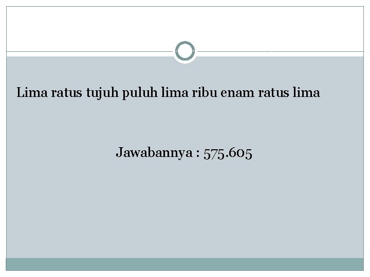 Mengenal nama dan lambang bilangan CONTOH NAMA BILANGAN