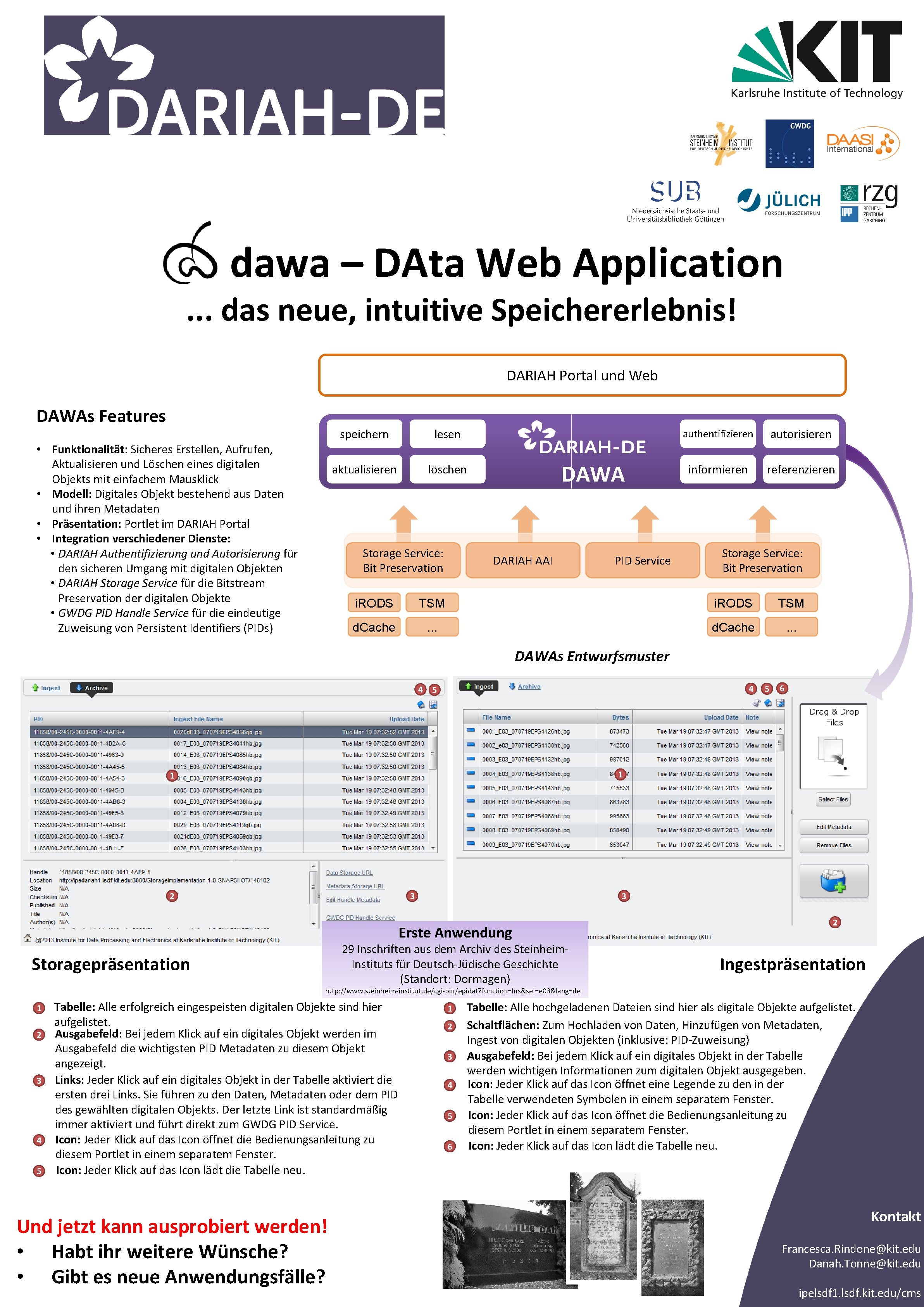 www de dariah eu dawa DAta Web Application