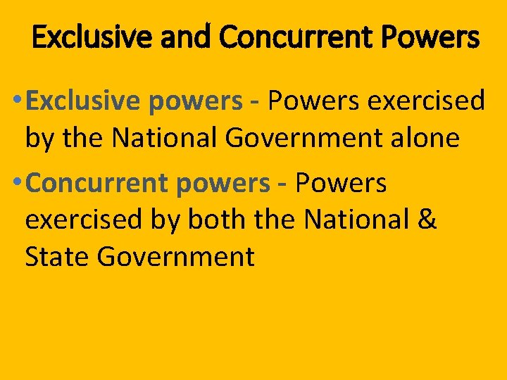 Chapter 4 Federalism Section 1 Limited Government Framers