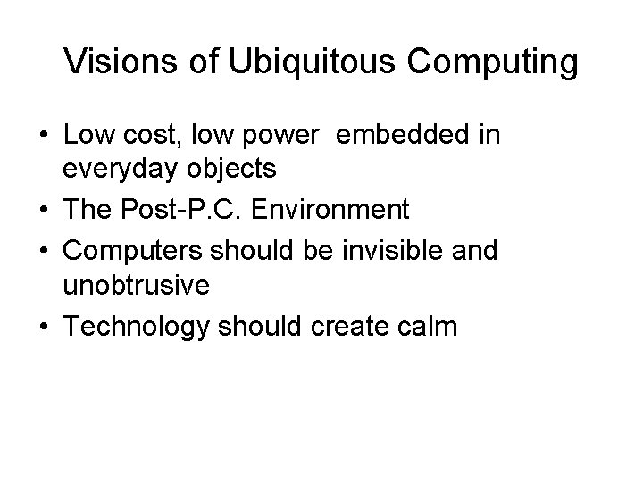 Ubicomp and Libraries Chris Peters and Michael Porter