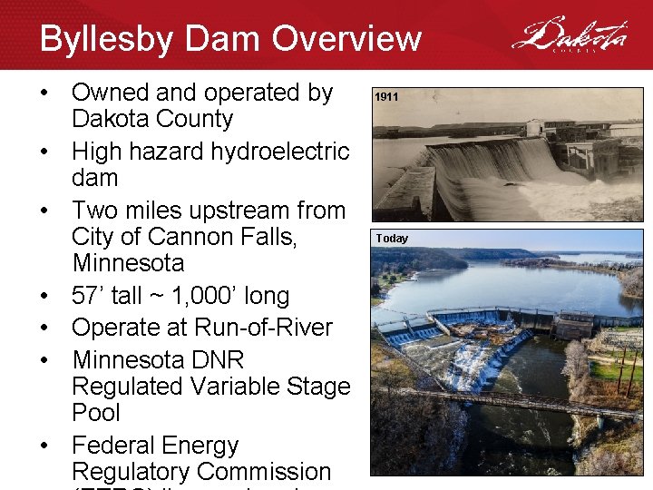 Byllesby Dam Hydropower Redevelopment Project Josh Petersen PE
