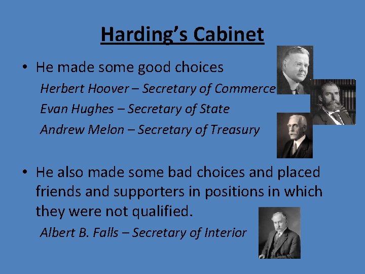 Warren G Harding pg 61 Americas present need