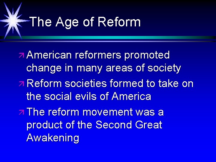 Reviving Religion And the Birth of the Reform