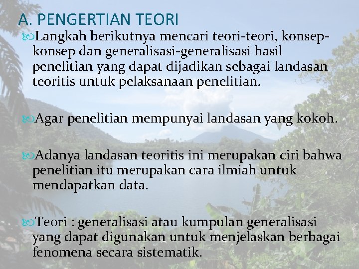 LANDASAN TEORI KERANGKA BERFIKIR DAN PENGAJUAN HIPOTESIS PENGERTIAN