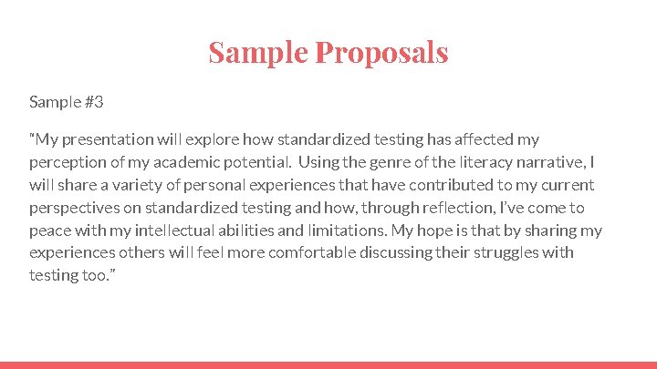 The Basics of Writing a Conference Proposal Audience