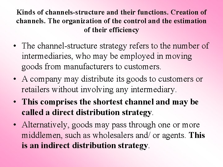 DISTRIBUTION OF MEDICAL PRODUCTS Theoretical questions 1 The