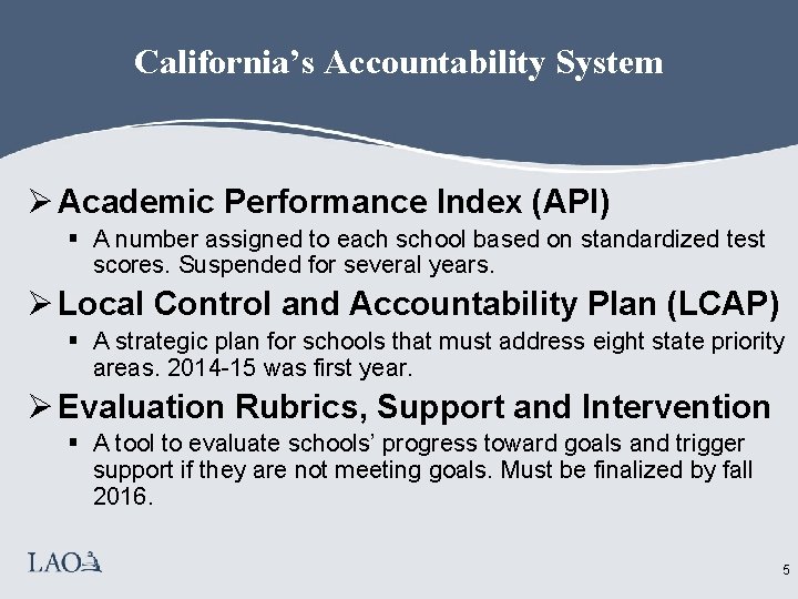 Next Steps for Improving State Accountability for Alternative