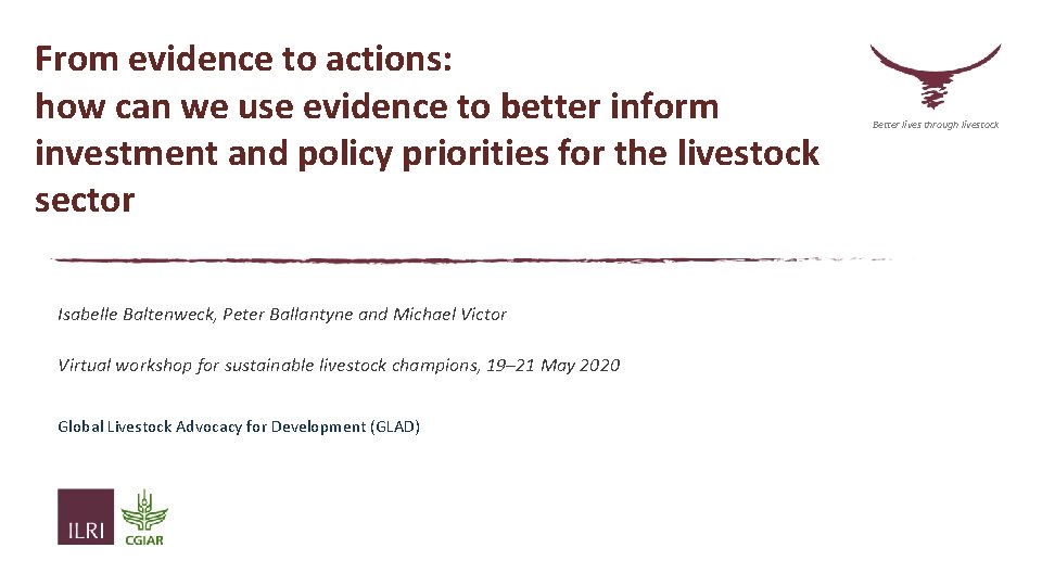 From evidence to actions how can we use